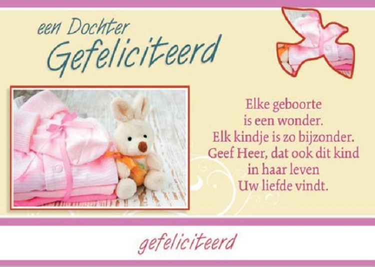 Gedicht Felicitaties Geboorte Dochter - Bloemen