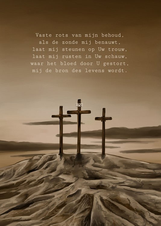 Vaste Rots van mijn behoud - Art by Claudia A6 kaarten (3601-3699) - bl
