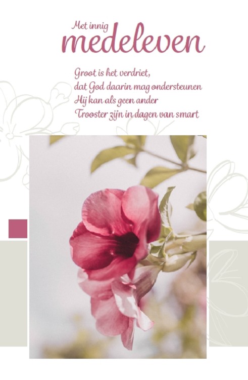 Deelneming m/t - Light Condoleance met tekst/spreuk (6151-6186) - blcwe